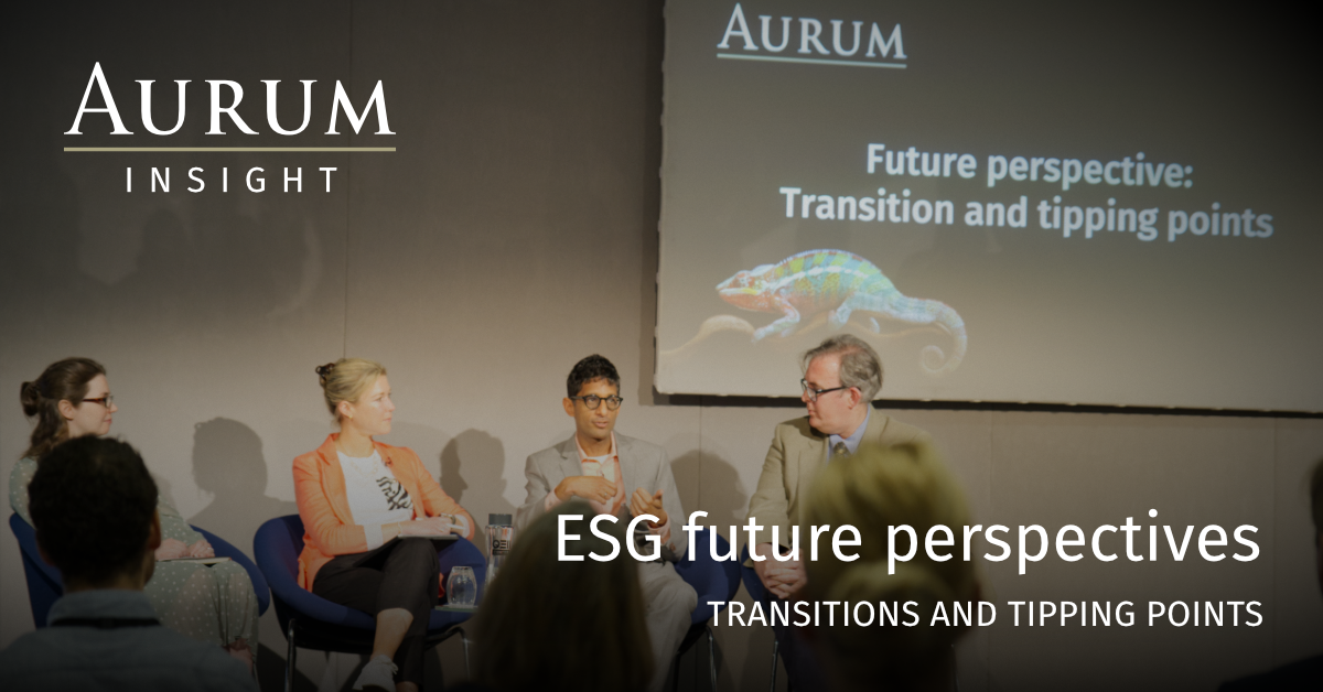 ESG future perspective – transition and tipping points - Aurum